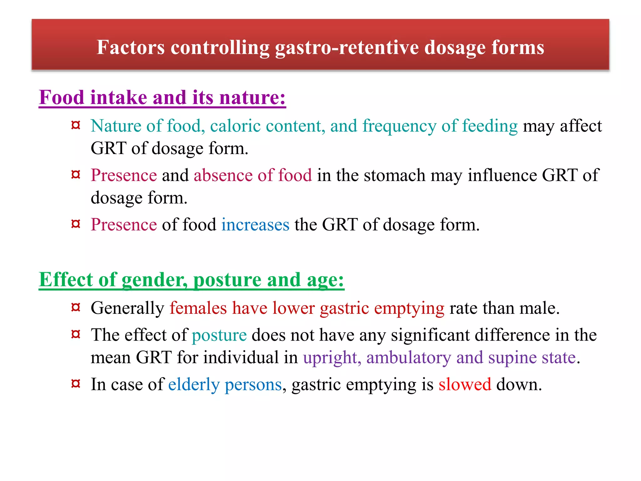 Gastroretentive drug delivery system by mali vv | PPTX