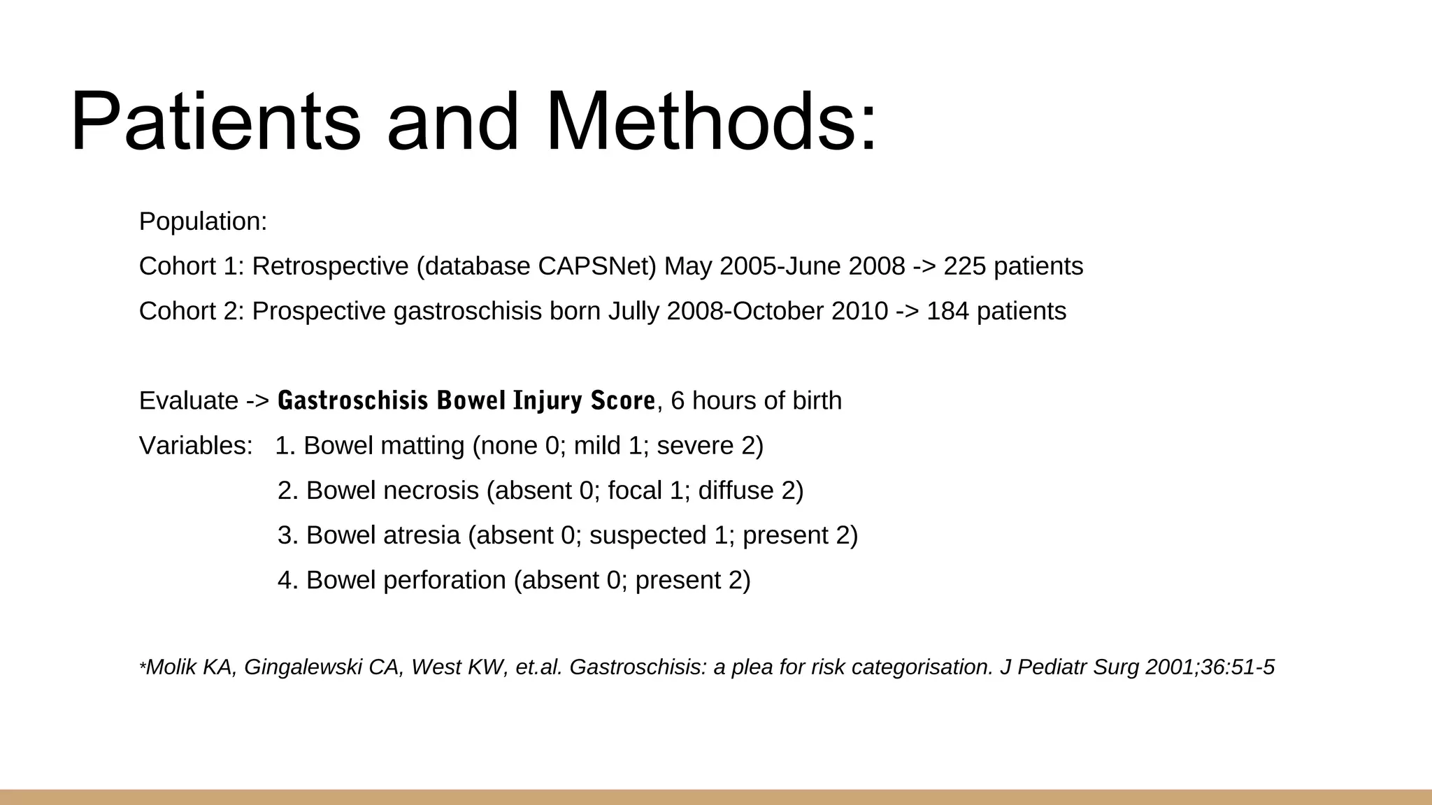 Gastroschisis score | PPT