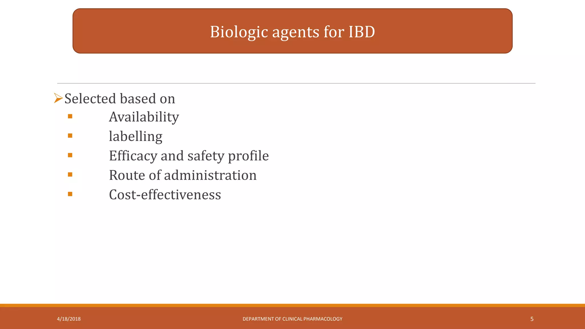 Gastro seminar TDM of biologics in ibd | PPTX