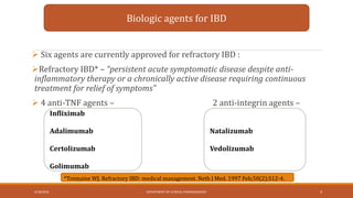 Gastro seminar TDM of biologics in ibd | PPTX