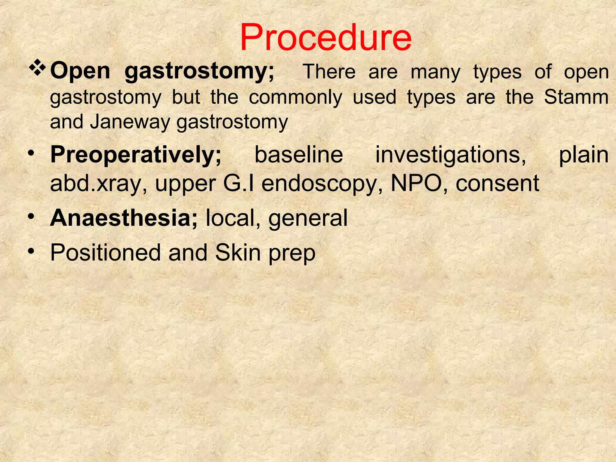 Gastrostomy | PPT