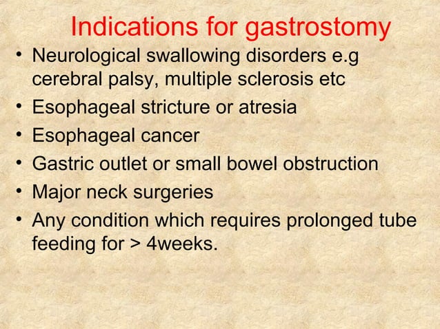 Gastrostomy | PPT