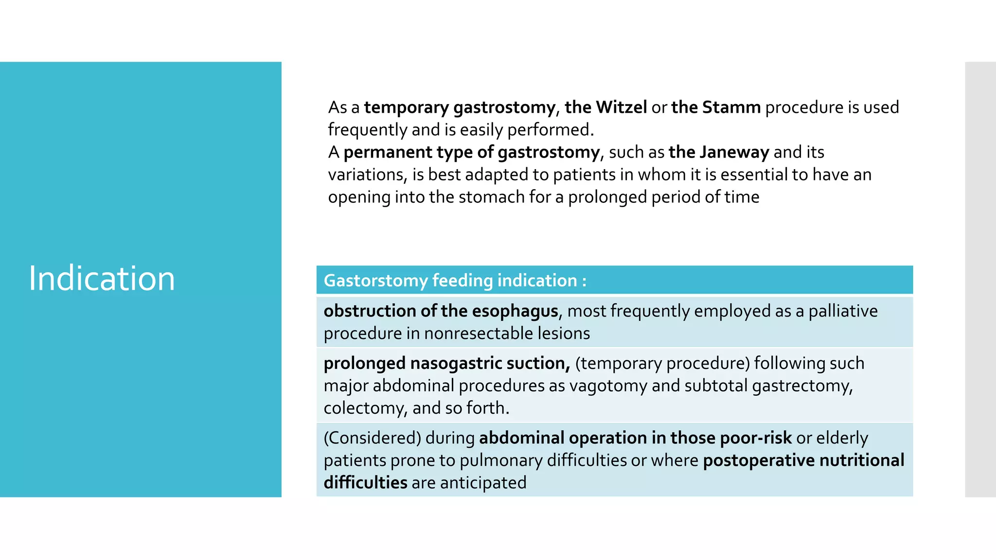 Gastrostomy feeding (temporary) | PPTX
