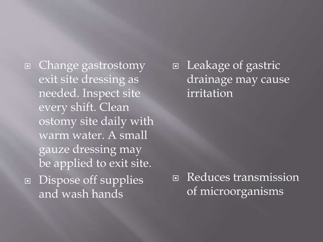 Gastrostomy feeding.pptx | Digestive Disorders | Diseases and Conditions