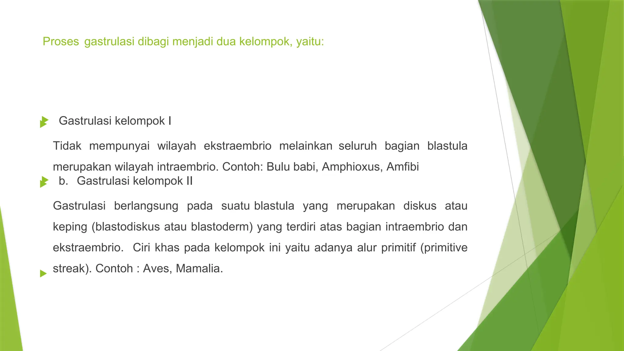 pendahuluan, tahapan dan mekanisme gastrulasi | PPTX