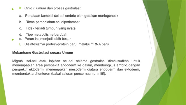 pendahuluan, tahapan dan mekanisme gastrulasi | PPTX