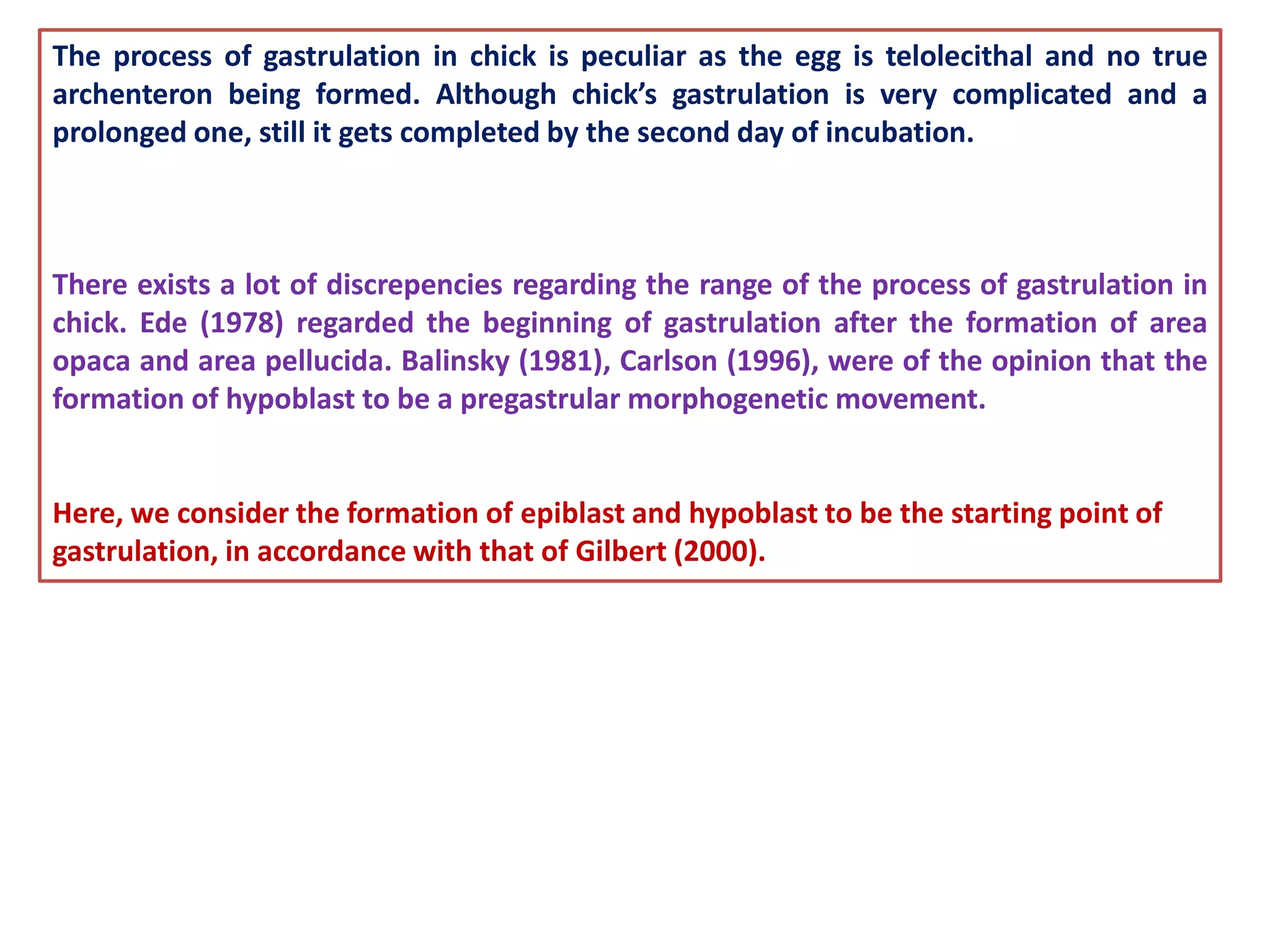 GASTRULATION IN CHICK.pptx BY Dr.Kallol Kumar Hazra | PPTX