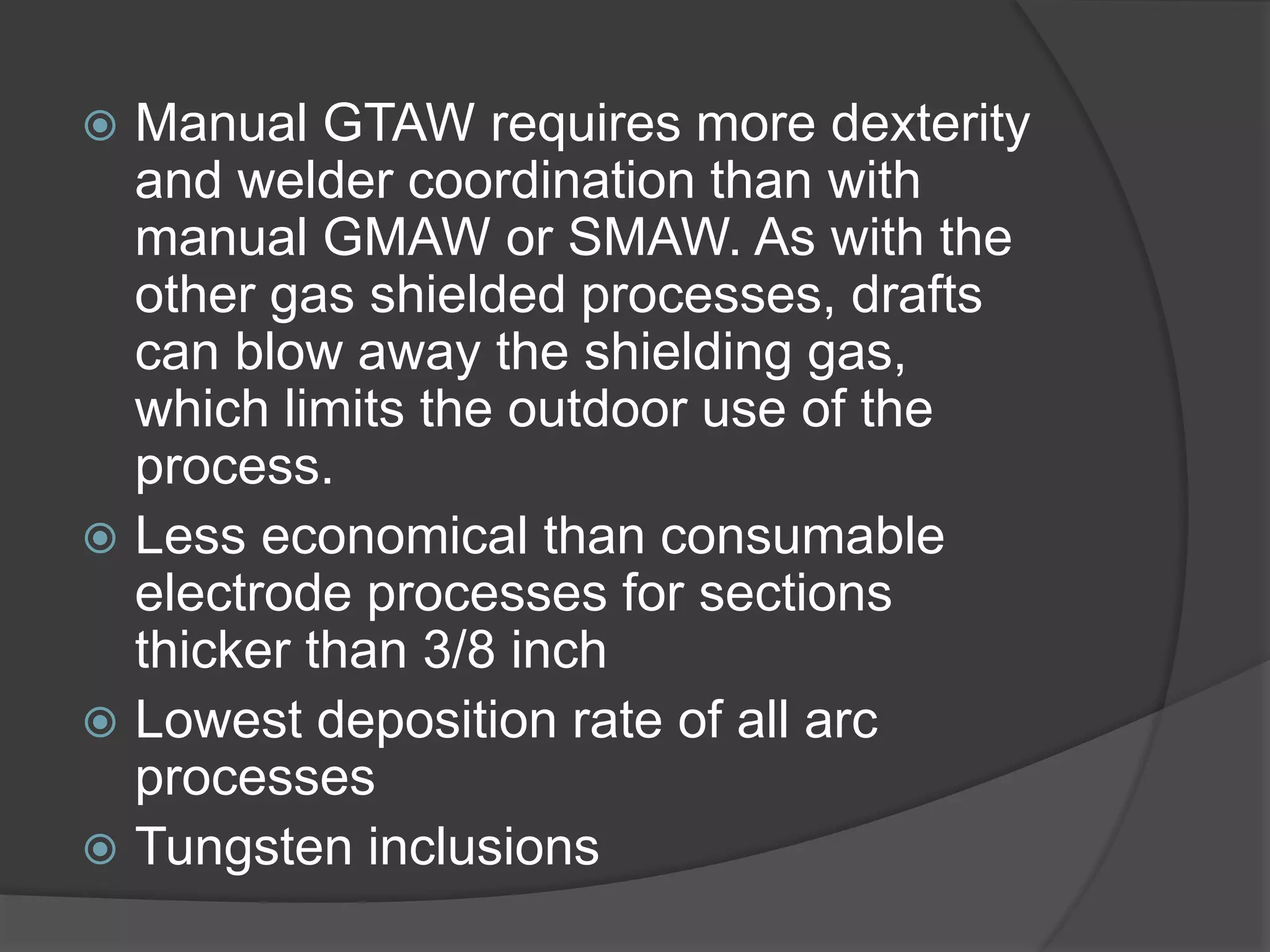 Gas tungsten arc welding | PPTX