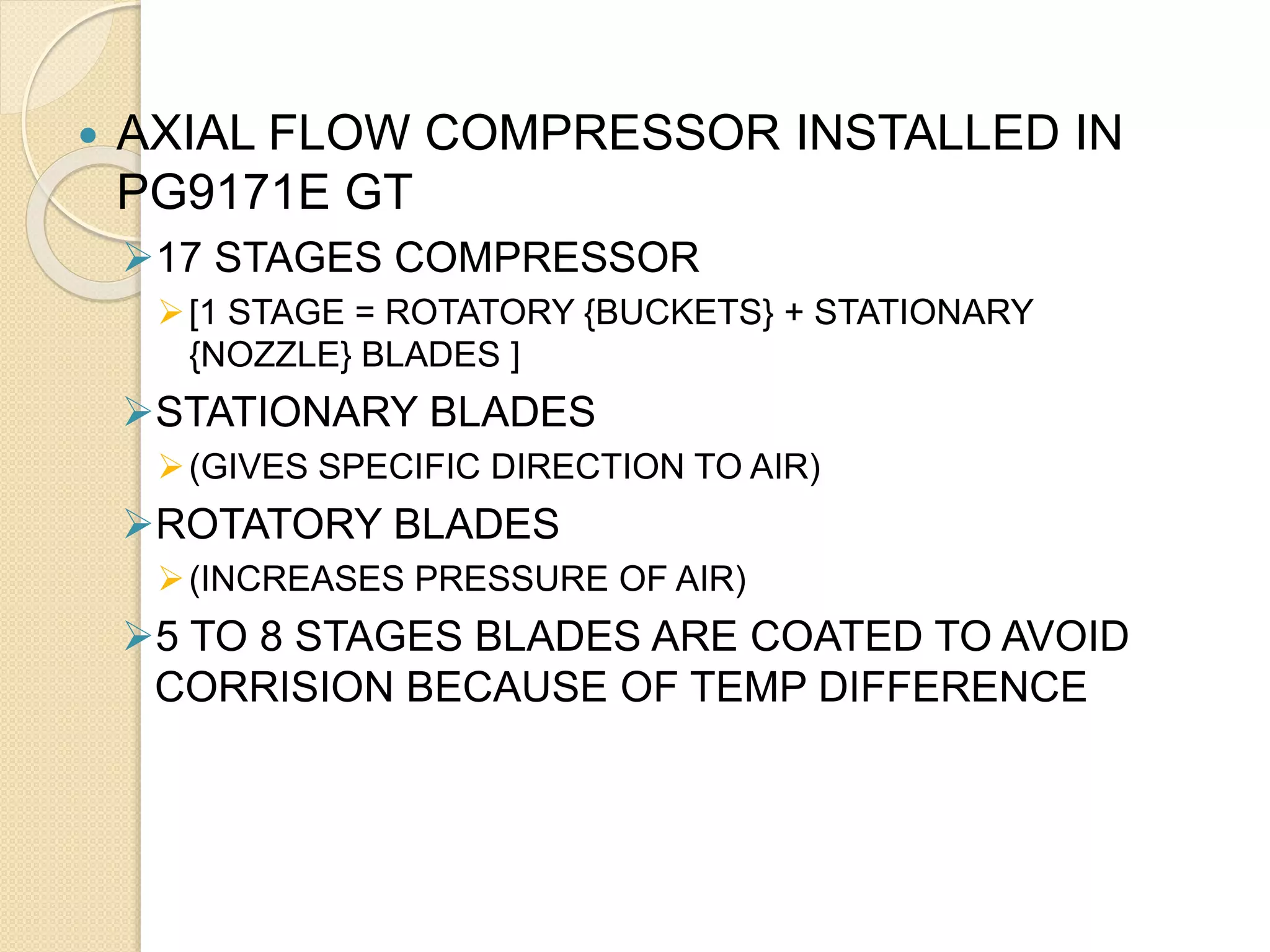 GE Frame 9E Gas Turbine Nandipur Power Project | PPTX
