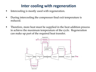 Gas turbine 2 - regeneration and intercooling | PPTX