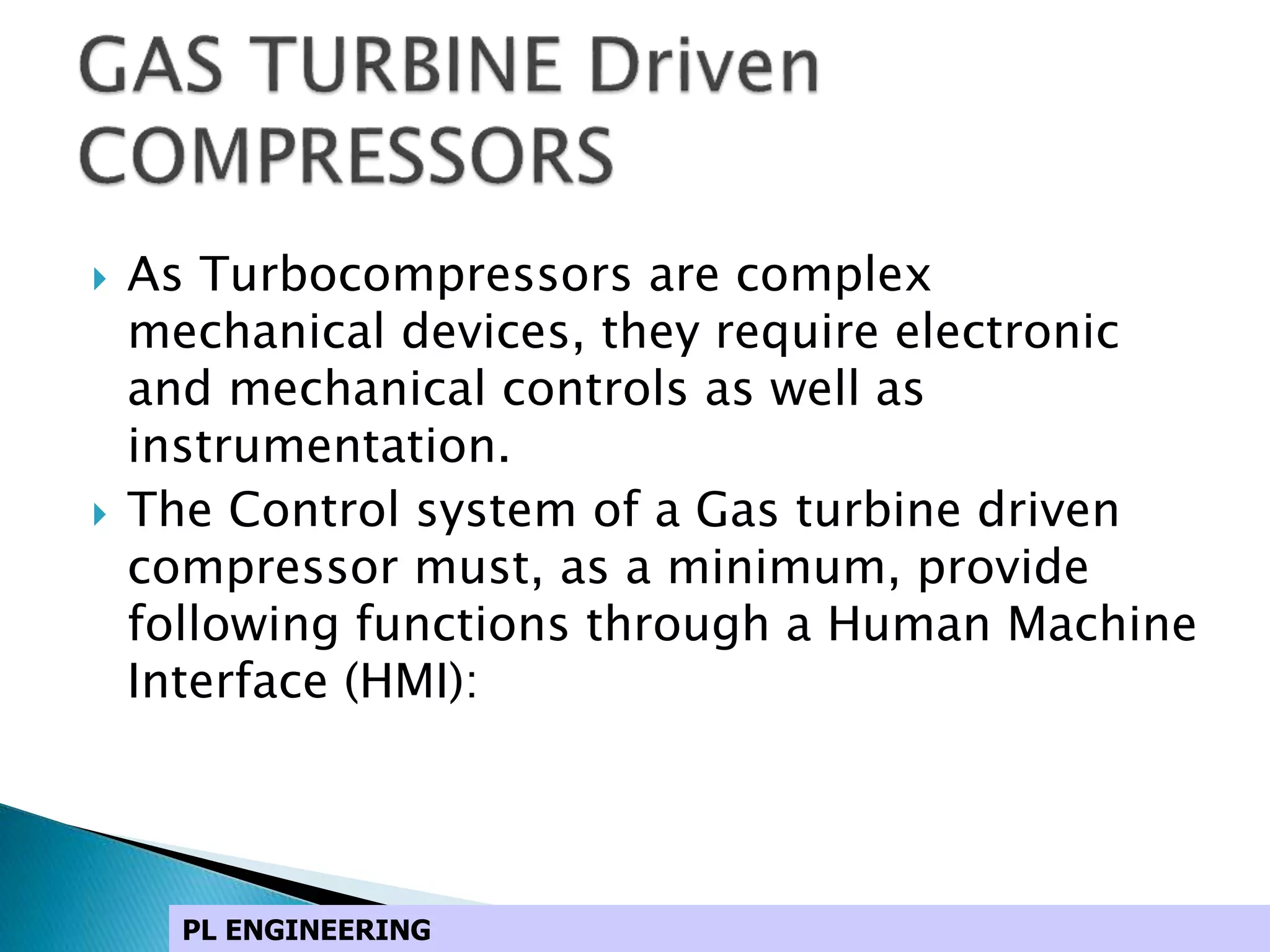 Gas turbine driven compressors | PPTX
