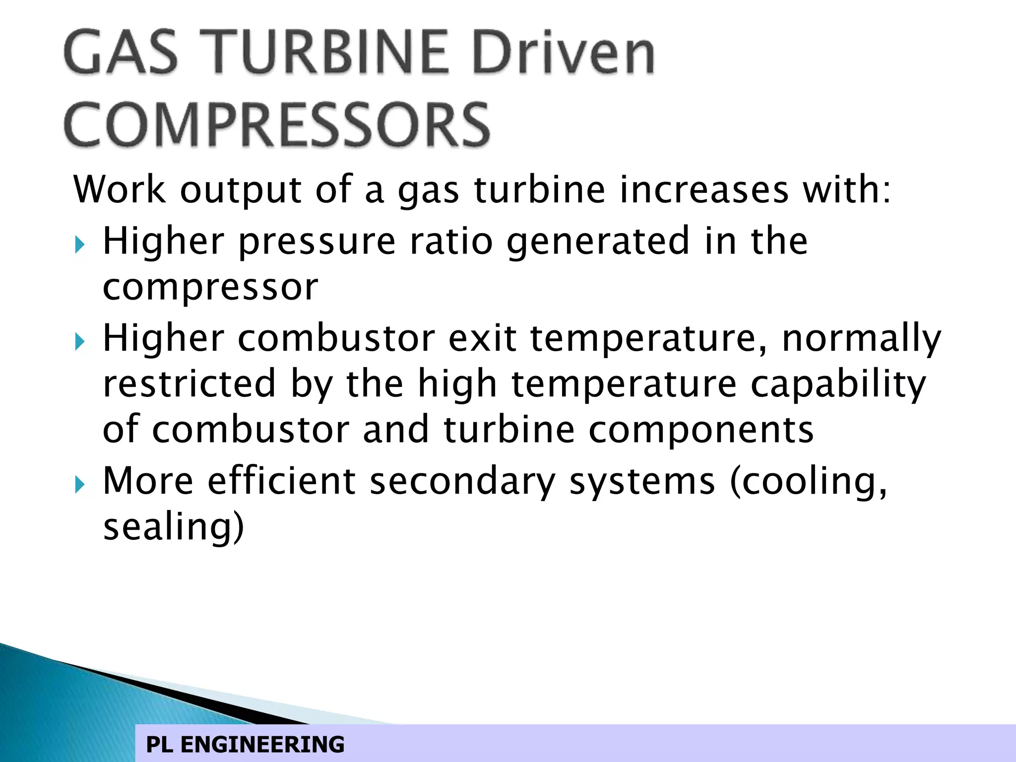 Gas turbine driven compressors | PPTX