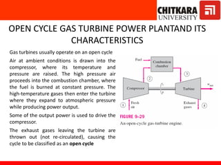 Gas turbine power plants | PPTX