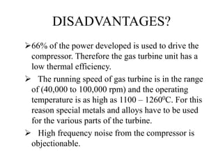 Gas turbines | PPTX