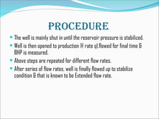 Testing Methods for the Gas Producing Wells | PPT