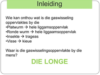 Gaswisseling les 1 | PPTX