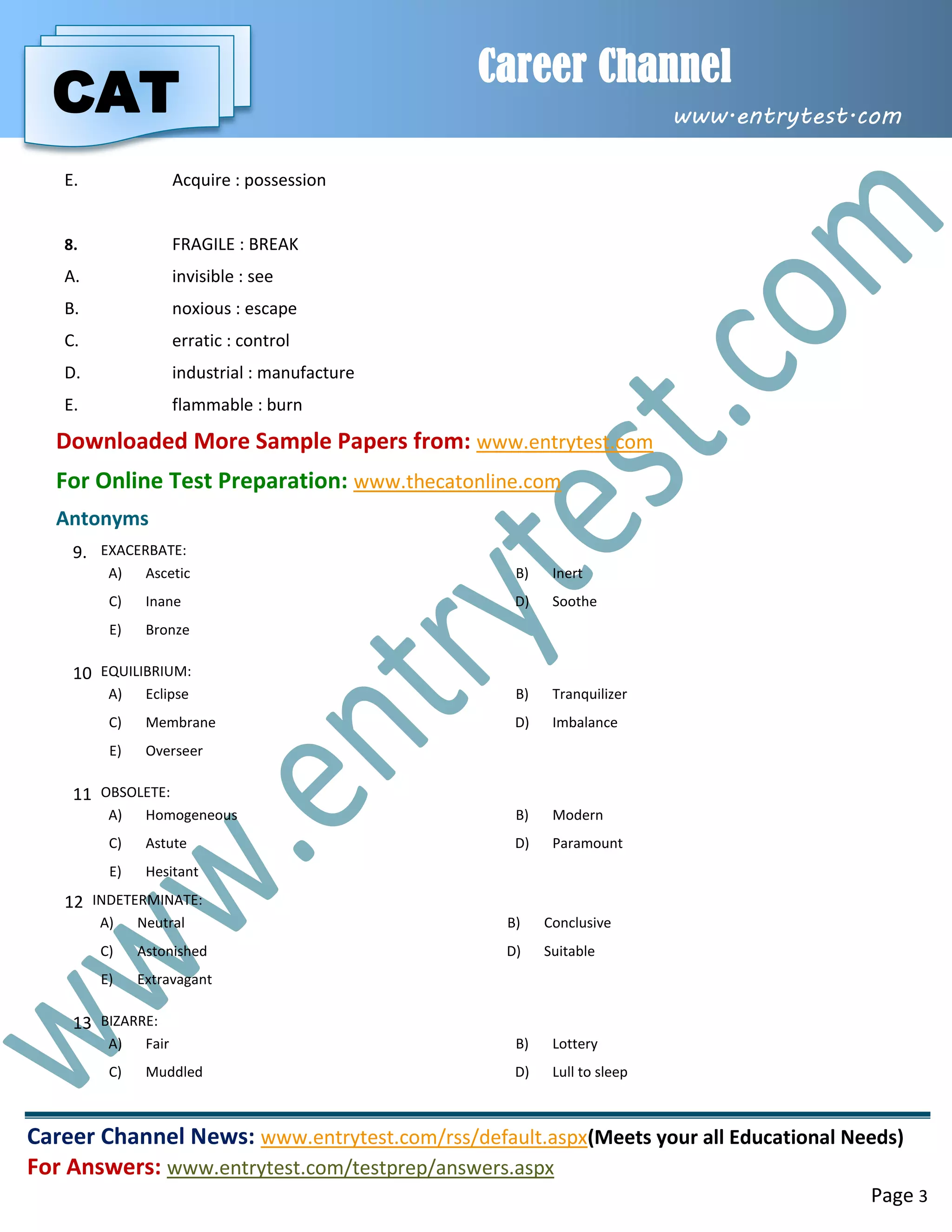 Gat sample-test-02 | PDF