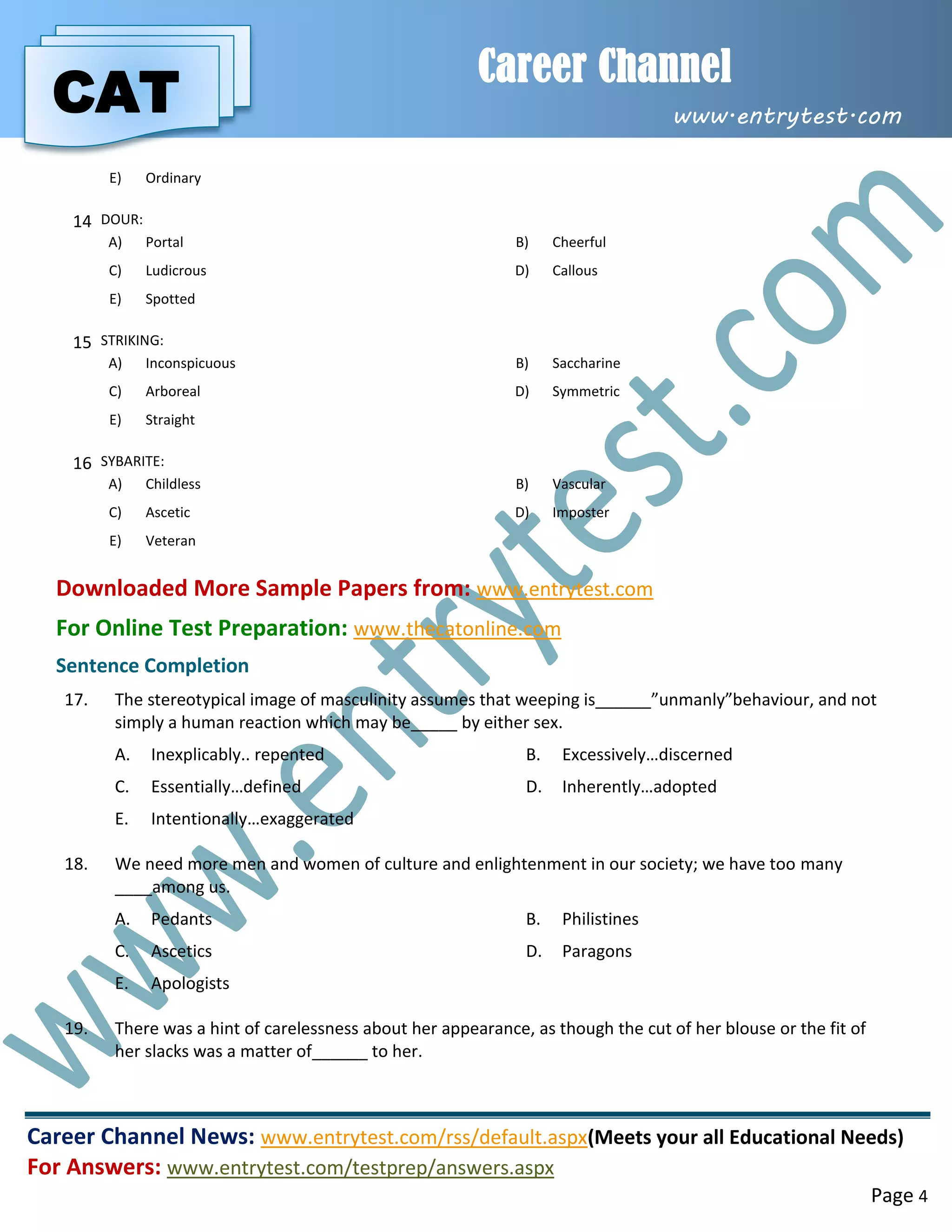 Gat sample-test-02 | PDF
