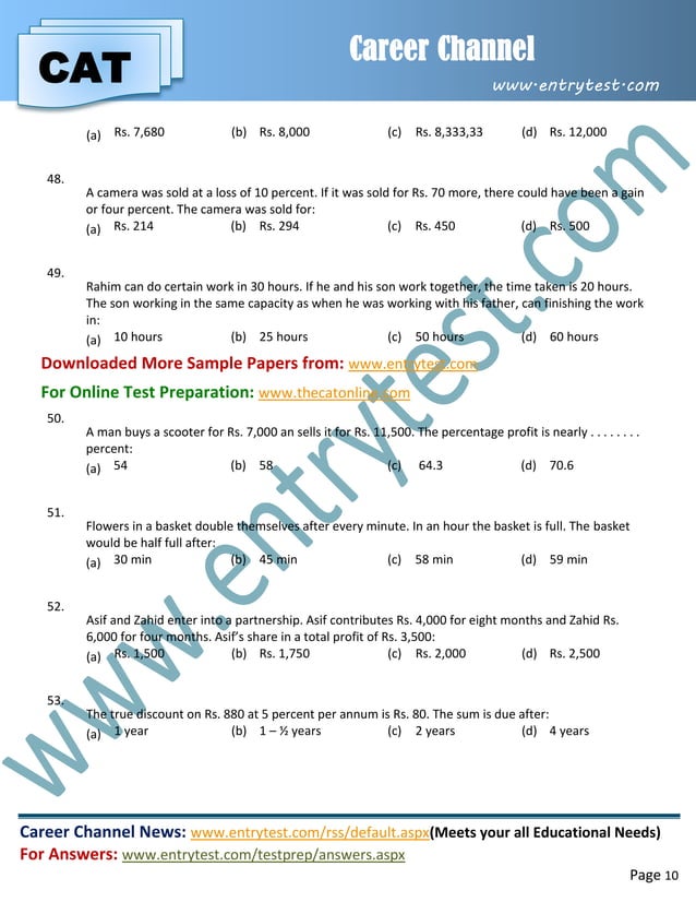 Gat sample-test-02 | PDF