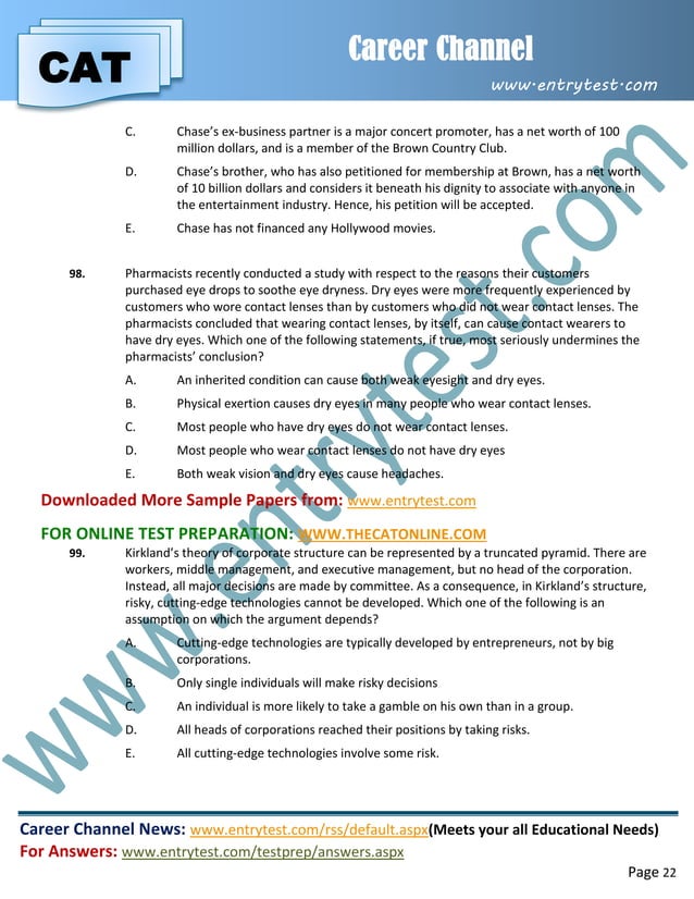 Gat sample-test-02 | PDF