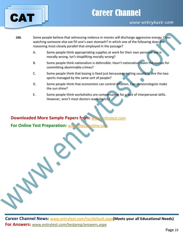 Gat sample-test-02 | PDF