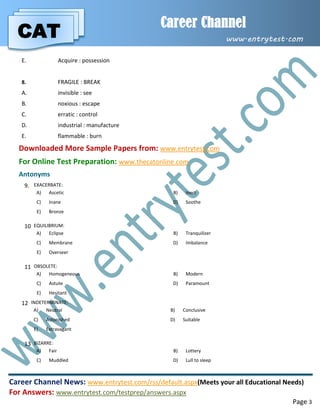 Gat sample-test-02 | PDF