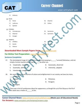 Gat sample-test-02 | PDF