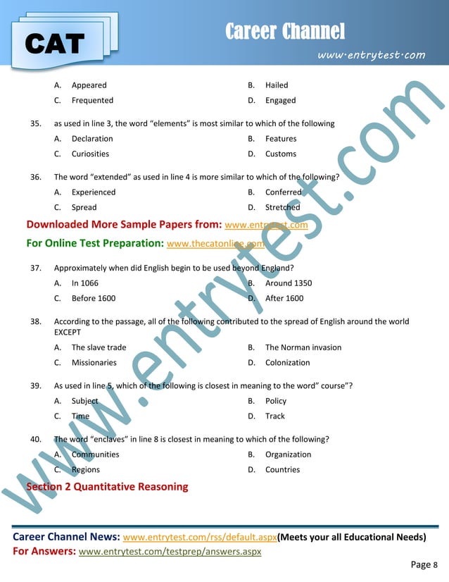 Gat sample-test-02 | PDF