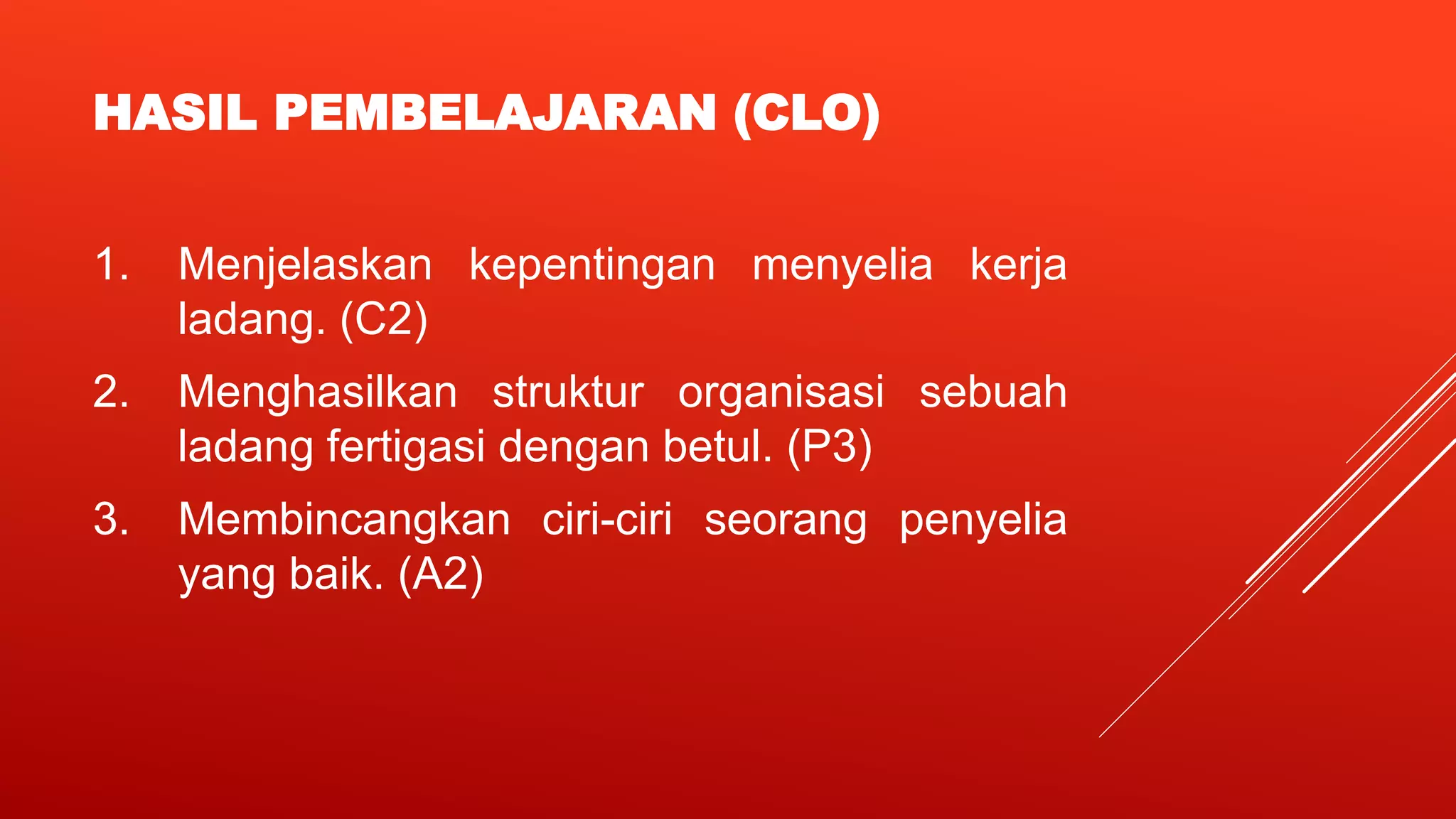 Gat 6043 penyeliaan kerja ladang (pengenalan) | PPTX