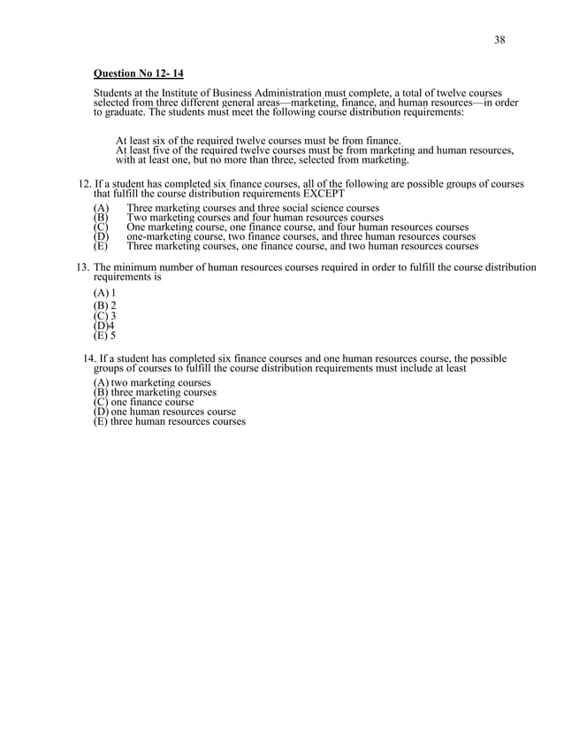 LSAT Analytical Reasoning | PDF
