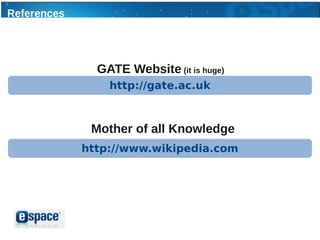 GATE : General Architecture for Text Engineering | PPT