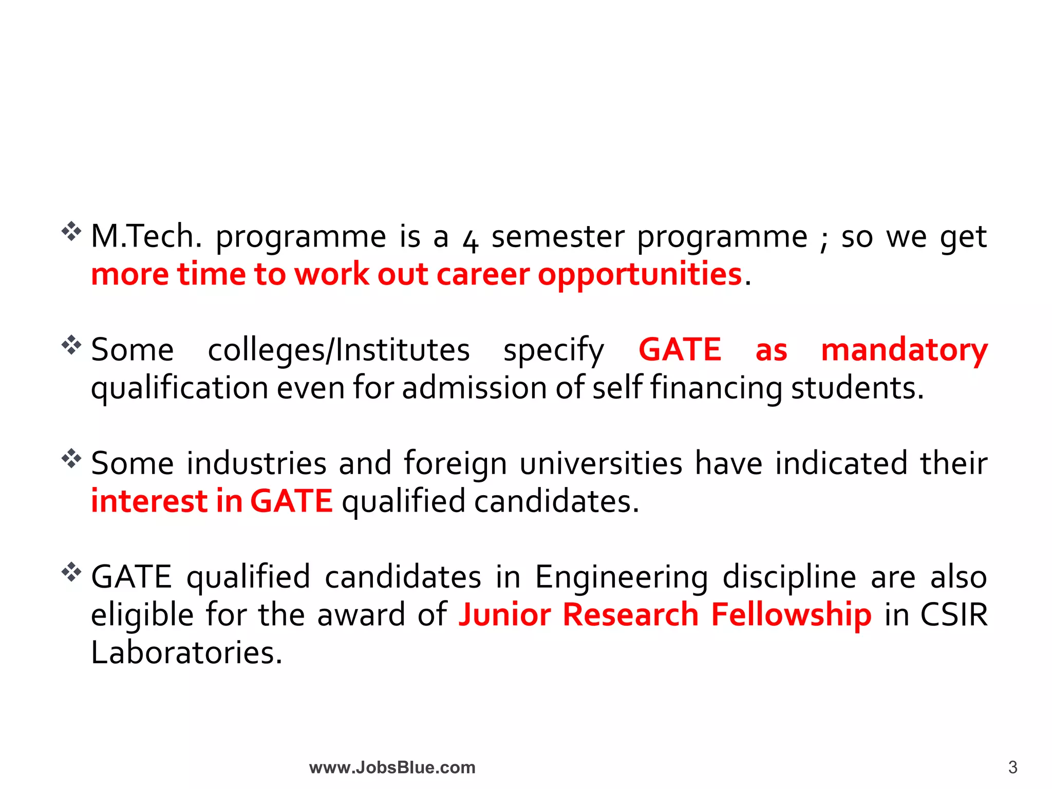 Gate Exam complete information in PPT | PPT