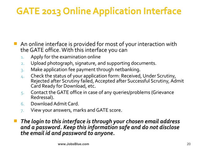 Gate Exam complete information in PPT | PPT | Postgraduate Education ...
