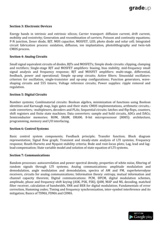 Gate 2017-electronics-and-communications syllabus | PDF