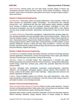 Gate 2021-syllabus-civil-engineering | PDF