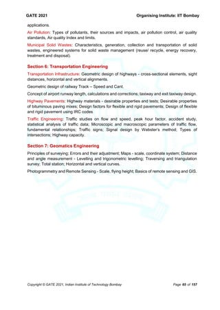 Gate 2021-syllabus-civil-engineering | PDF