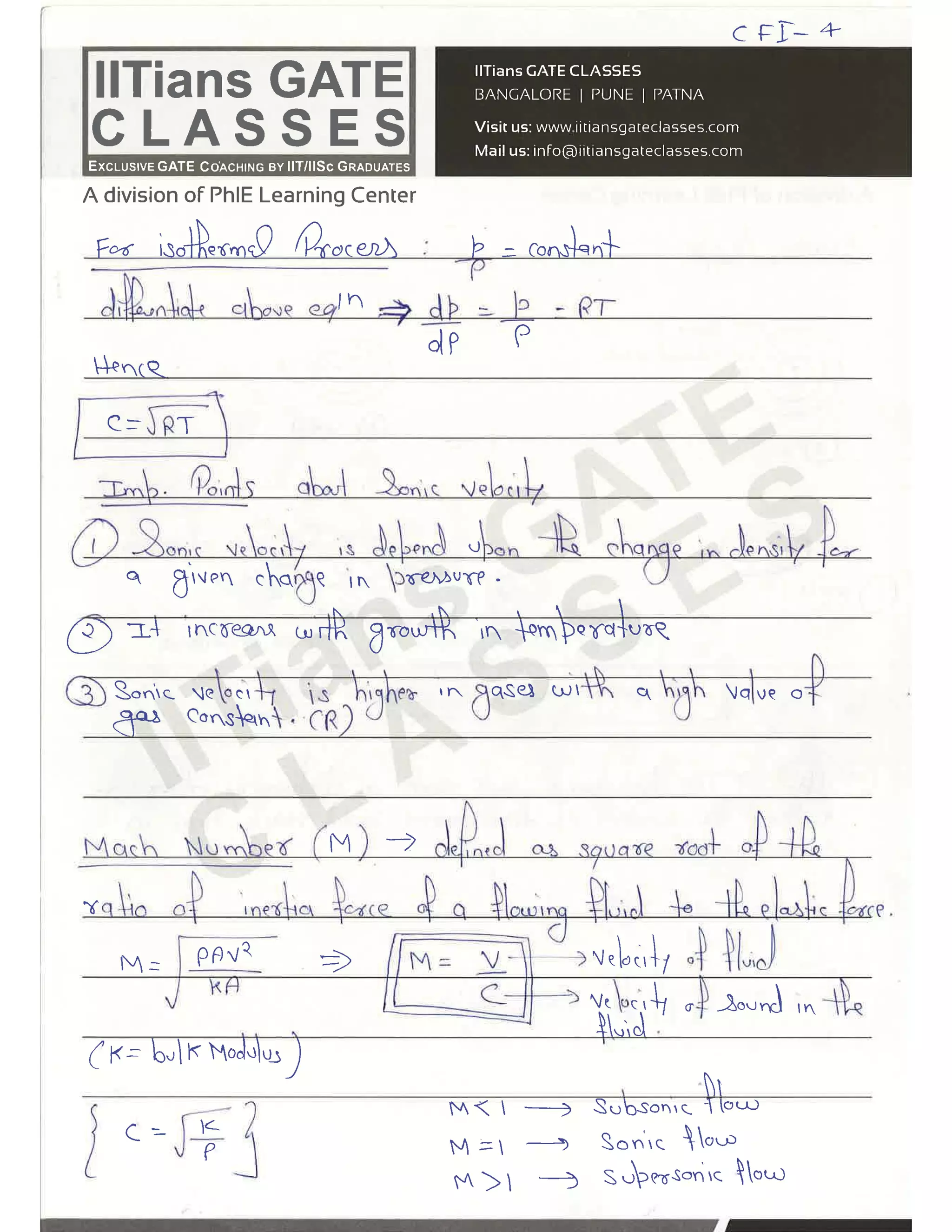 Gate aerospace engineering-compressible fluid-flow | PDF