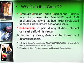 Preperation for Gate , A smart Approach | PPT