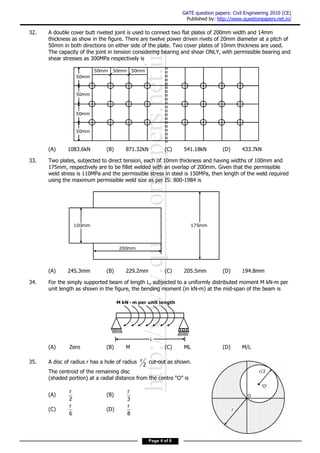 Gate civil-engineering-2010 | PDF