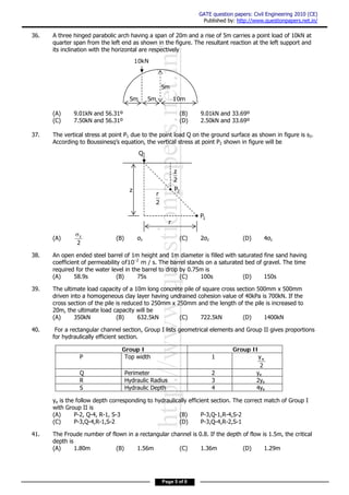 Gate civil-engineering-2010 | PDF