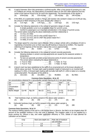 Gate civil-engineering-2010 | PDF