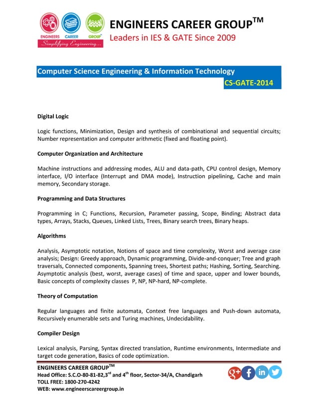 Gate computer-science-engineering-&-information-technology | PDF | Programming Languages | Computing