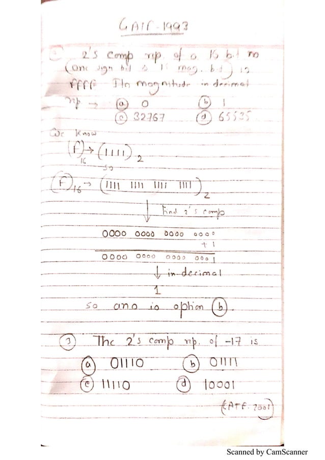 GATE_Digital Electronics(part 1)-Solved problems of GATE Exam | PDF