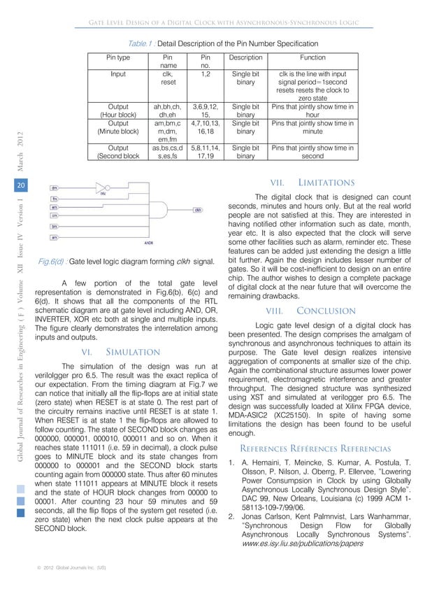 Gate level-design-of-a-digital-clock | PDF