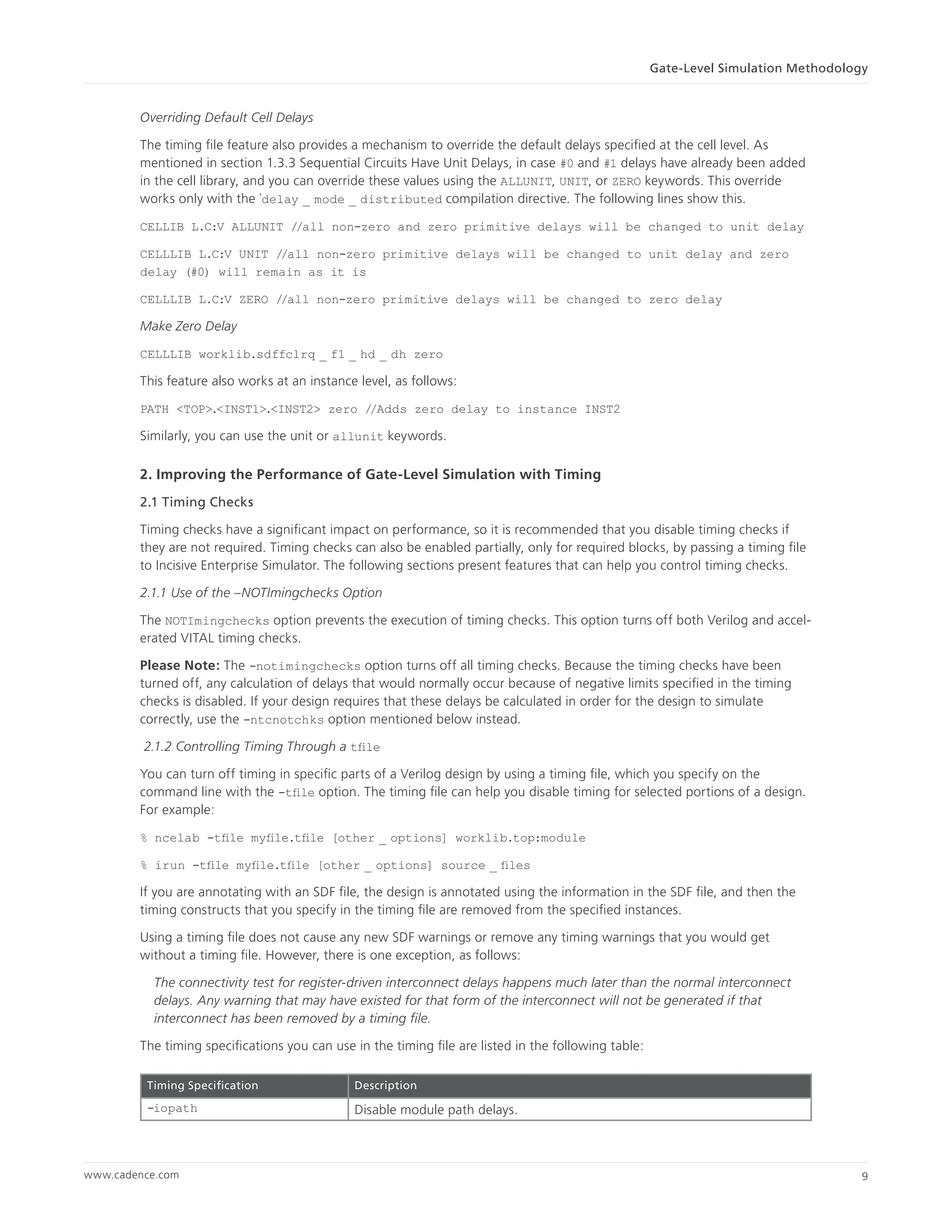 Gate-Level Simulation Methodology Improving Gate-Level Simulation ...