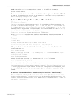 Gate-Level Simulation Methodology Improving Gate-Level Simulation Performance | PDF