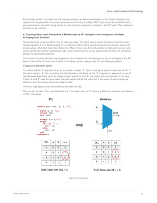 Gate-Level Simulation Methodology Improving Gate-Level Simulation Performance | PDF
