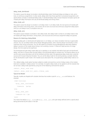 Gate-Level Simulation Methodology Improving Gate-Level Simulation ...