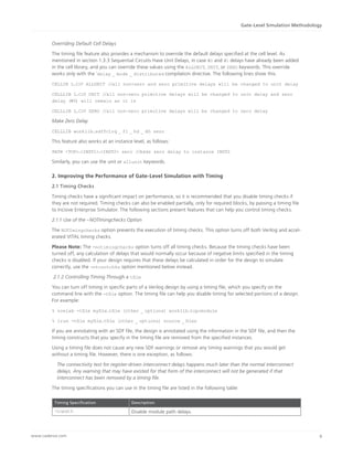 Gate-Level Simulation Methodology Improving Gate-Level Simulation Performance | PDF