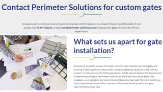 Gate Fencing - Perimeter Solutions Limited | PPT